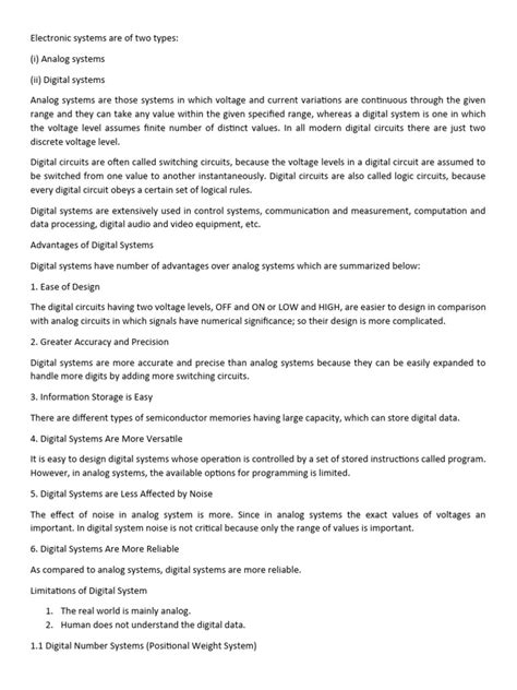 number system pdf digital signal binary coded decimal
