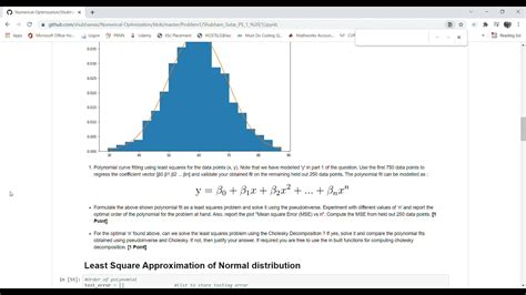 least square implementation with python code youtube