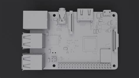 Raspberry Pi B D Model D Models Fetchcfd