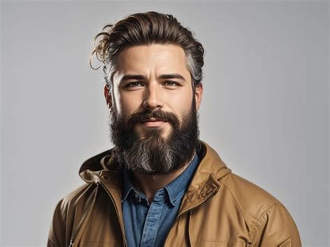 Premium Ai Image Handsome Bearded Businessman Rubbing Hands