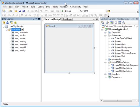 Microsoft Visual Studio Data Source