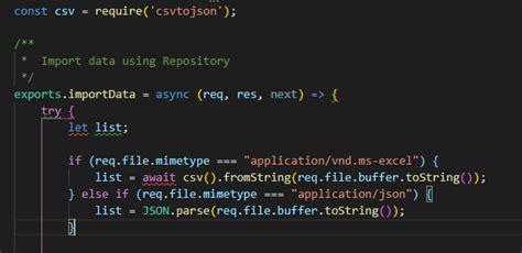 node js — transform file buffer to array of object from html file input json csv by fred