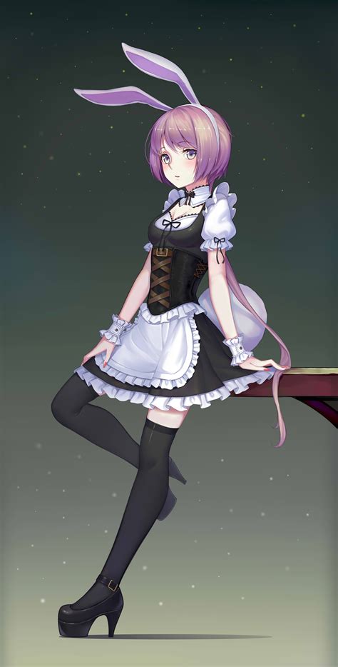 Anime Anime Girl Long Hair White Hair Blue Eyes Electric Dress Black Dress Panties