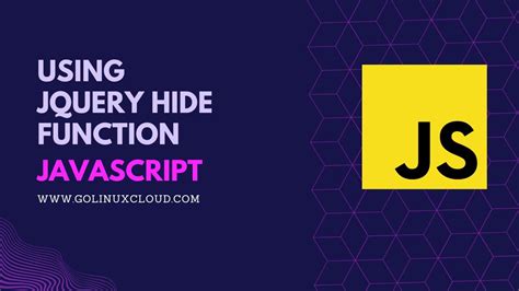 how to use jquery hide method [solved] golinuxcloud