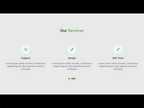 Responsive Services Section Using HTML CSS Owl Carousel YouTube