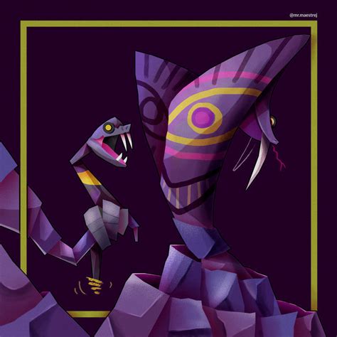 252993 Safe Artistmrmaestrej Arbok Ekans Fictional Species Feral Nintendo Pokémon