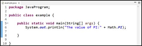 how to import math in java