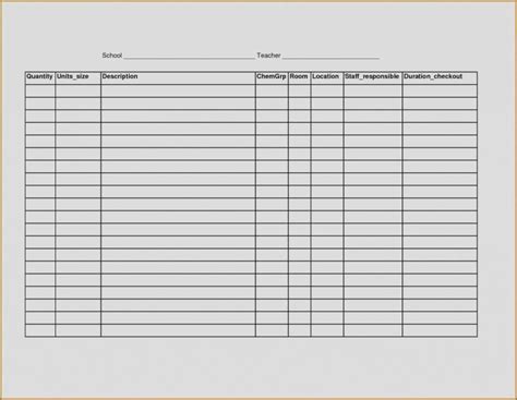 Blank Spreadsheet Template Pdf Within Blank Spread Sheet