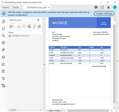 create zugferd compliant pdf invoice in c dev community
