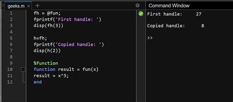 Handle Object Behavior In MATLAB GeeksforGeeks