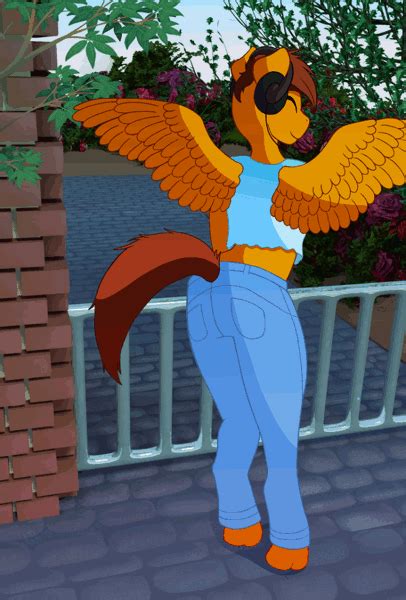 1628700 Animated Anthro Artistamymist Butt Butt Shake Clothes Cute Dancing