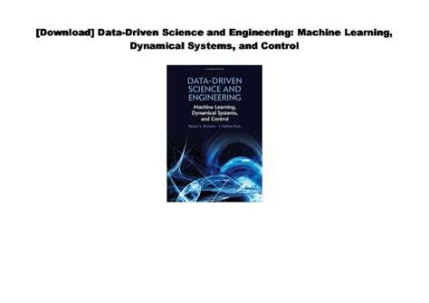 [doc] data driven science and engineering machine learning dynamical systems and control
