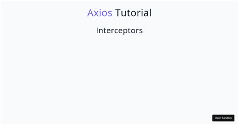 Axios Codesandbox