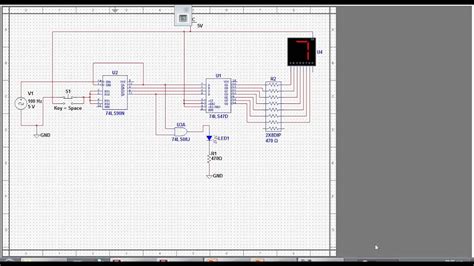 circuito display de 7 segmentos