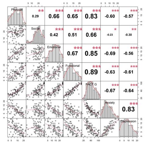 correlation matrix for scales including the fact g scale and its download scientific diagram