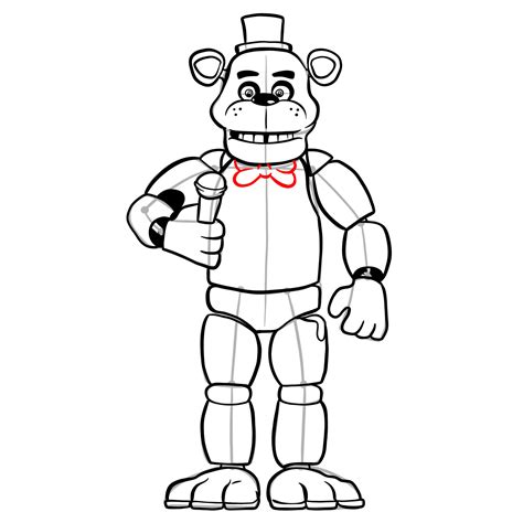 How To Draw Freddy Fazbear Fnaf Sketchok