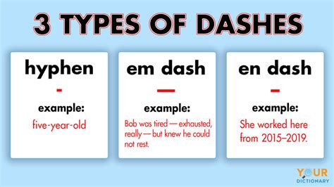 3 Types Of Dashes And Correct Usage In Writing YourDictionary