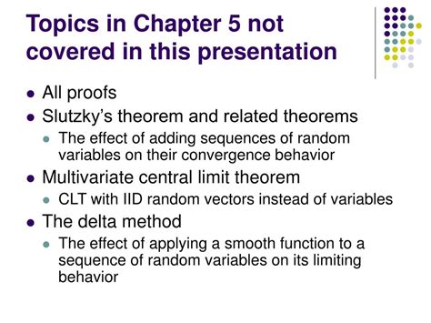 ppt all of statistics chapter 5 convergence of random variables powerpoint presentation id