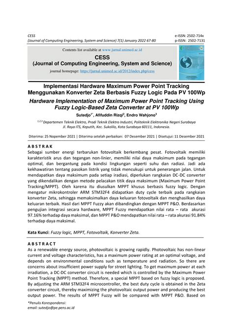 pdf hardware implementation of maximum power point tracking using fuzzy logic based zeta