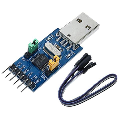 módulo 2 en 1 usb a i2c iic uart y usb a ttl ch341t suconel s a
