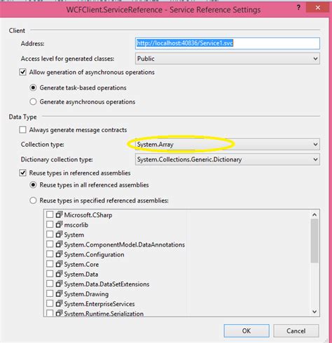 working with the error cannot implicitly convert type listname[] to system collections
