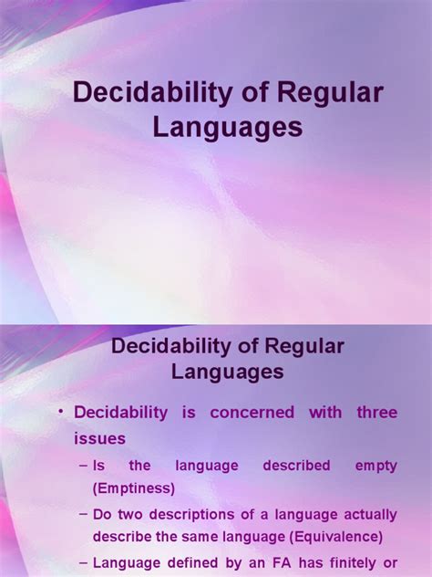 decidability of regular languages pdf models of computation metalogic