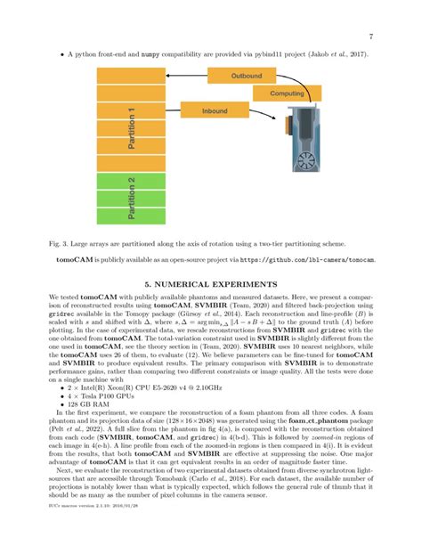 tomocam fast model based iterative reconstruction via gpu acceleration and non uniform fast