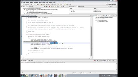 how to write to properties file in java youtube
