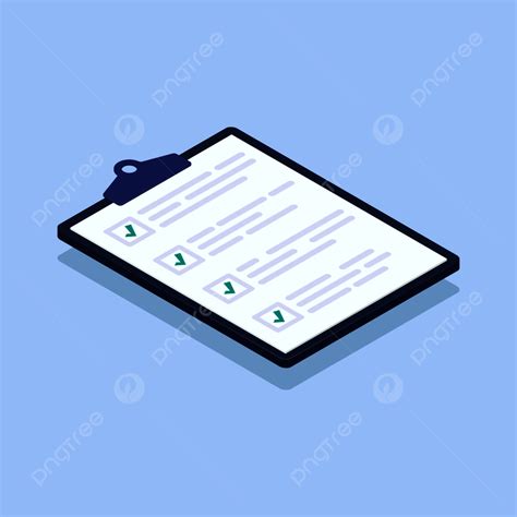 Isometric Checklist Vector Hd PNG Images Isometric Checklist Vector