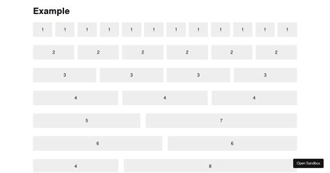 react flex ready example codesandbox