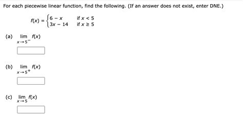 solved for each piecewise linear function find the