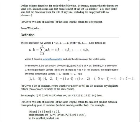 solved define scheme functions for each of the following