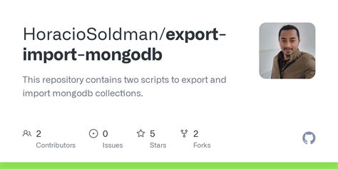 Github Horaciosoldman Export Import Mongodb This Repository Contains