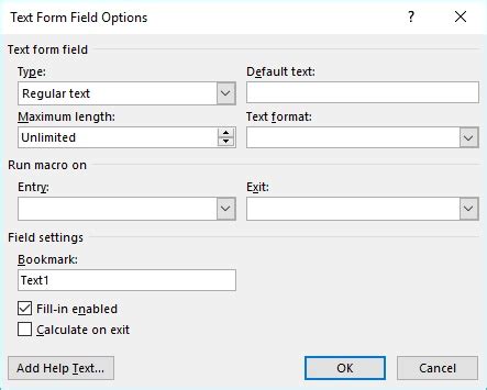 Entering Calculations In A Form Field Microsoft Word