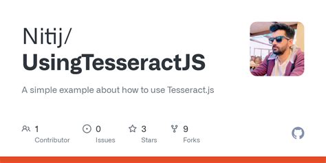 github nitij usingtesseractjs a simple example about how to use tesseract js
