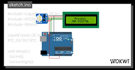 jam digital wokwi esp32 stm32 arduino simulator