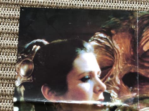 Vintage 1983 Princess Leia And Jabba The Hutt Rotj Star Wars Poster 17 X 22 Bonus 4581712301