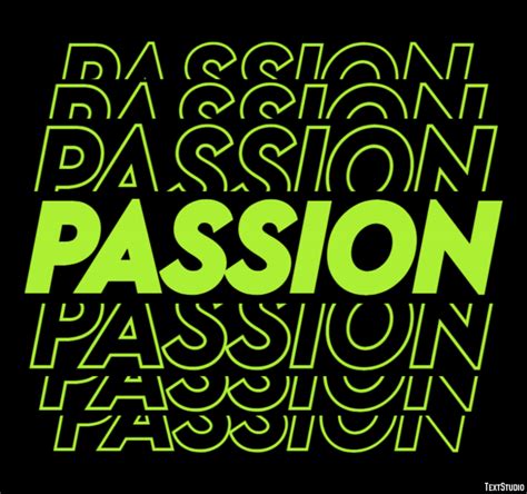 Passion Text Effect And Logo Design Word