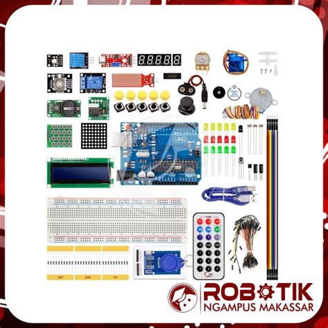 jual arduino uno r3 starter kit module belajar arduino paket lengkap shopee indonesia