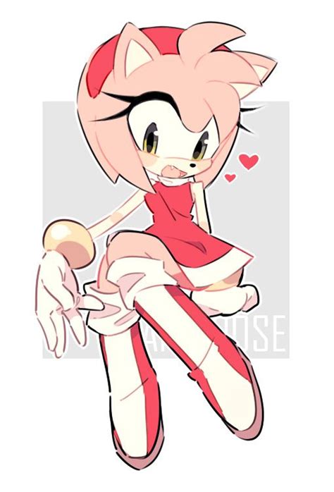 Amie By Holoskas Amy Rose Amy The Hedgehog Furry Art