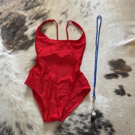 On Duty Cutie Lifeguard Swimsuit Baywatch Adult Depop