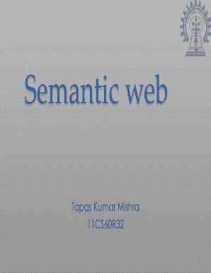 Fillable Online Cse Iitkgp Ac An Introduction To Semantic Web Cse