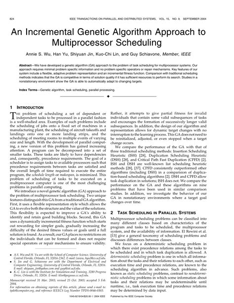pdf an incremental genetic algorithm approach to multiprocessor scheduling