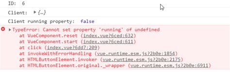javascript cannot set property running of undefined stack overflow