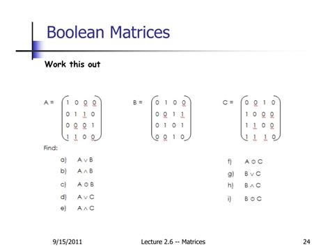ppt lecture 2 6 matrices powerpoint presentation free download id 5575296