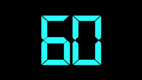 60 Second Timer Countdown Digital Blue Doovi