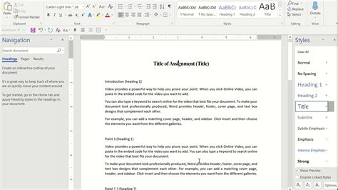 Formatting Text In Ms Word Basic Formats