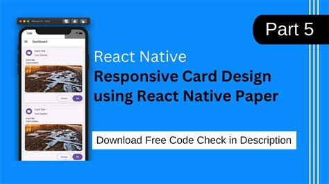 React Native Responsive Card Design Using React Native Paper How To
