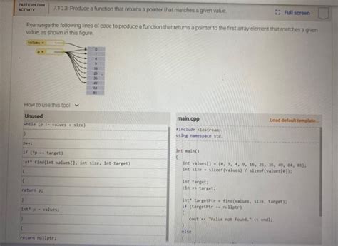 solved rearrange the following lines of code to produce a