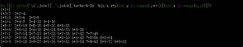 python一行99乘法表 larry 1 博客园